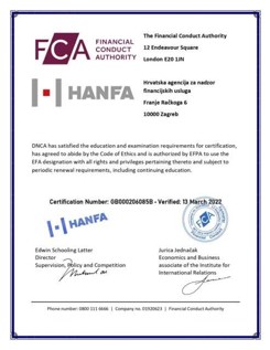 HANFA - Unauthorised investment firms are falsifying Hanfa certificates ...